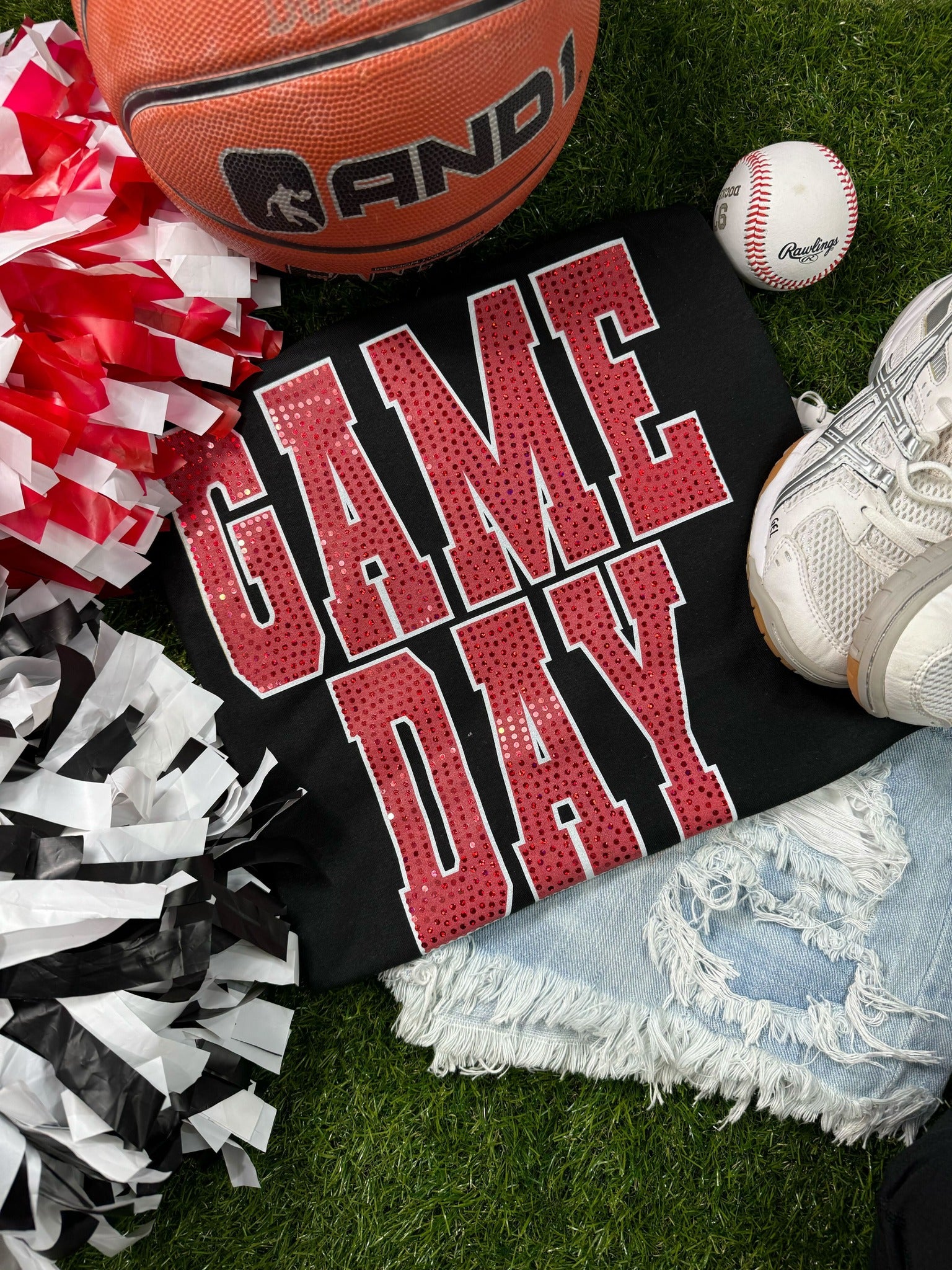 Game Day Custom Spangle Tees - YOUTH & ADULT SIZES – Madison Grace Clothing